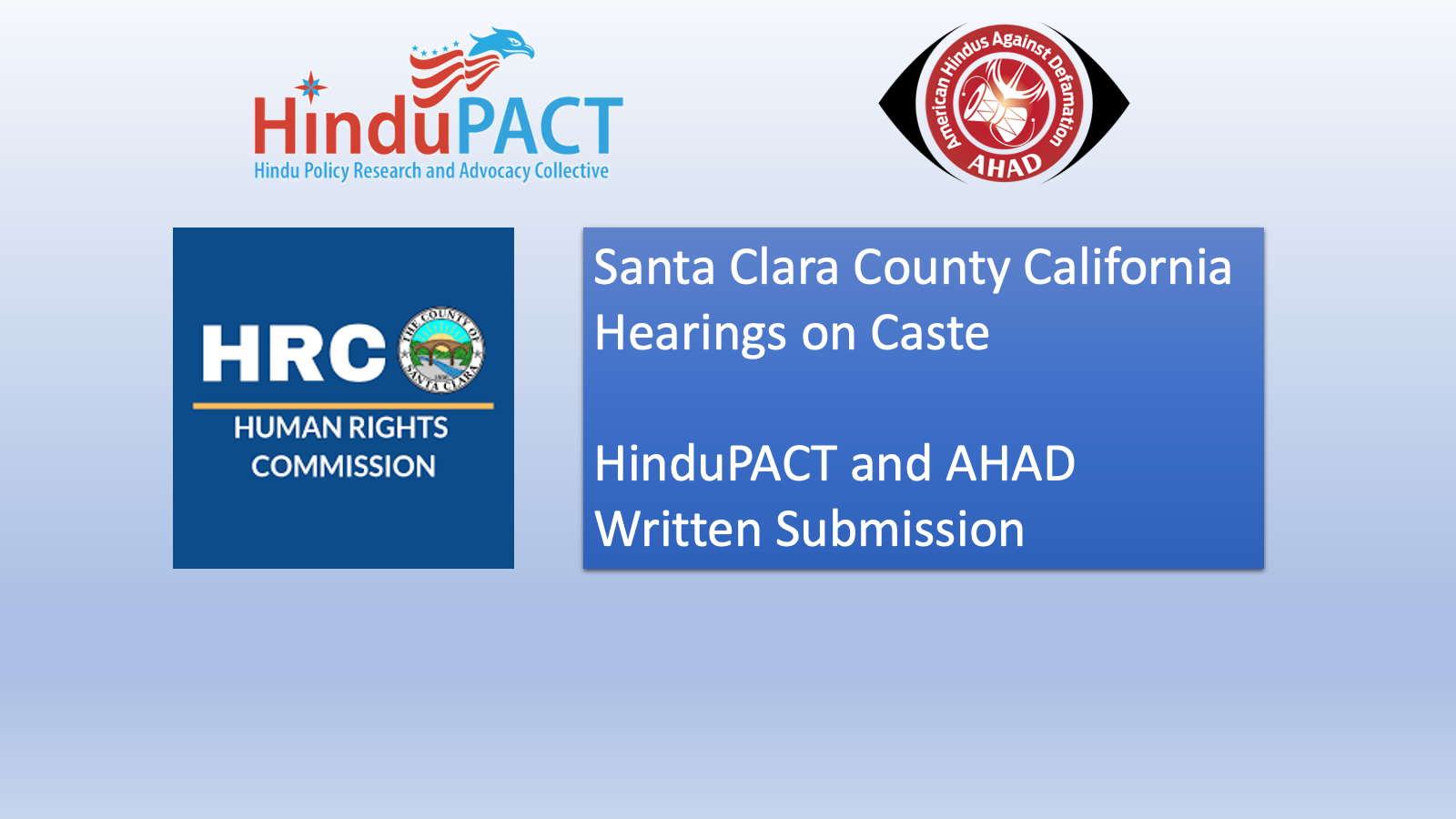 HinduPACT and Other Hindu Organizations’ Letter to Santa Clara County Commissioners on Caste ...